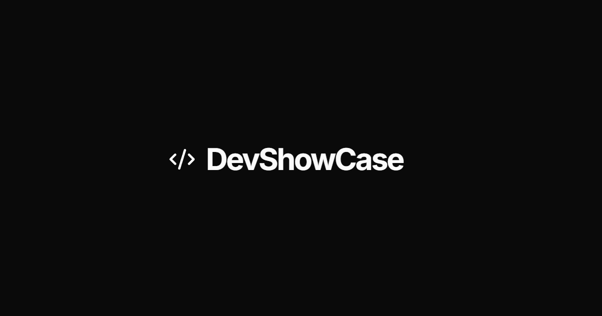DevShowcase - Showcase Your Developer Portfolio & Discover Talent